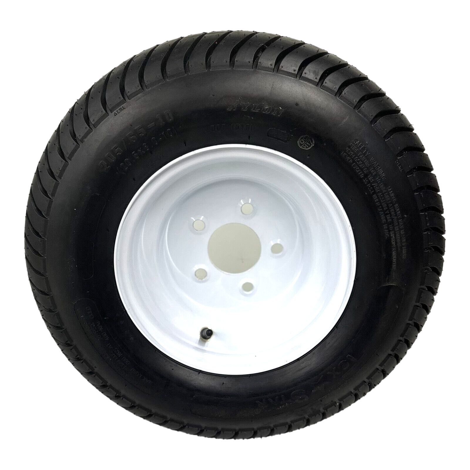 Tex Star 205/65-10 LRD Bias 20.5x8x10 on 5 Lug White Modular Wheel ...